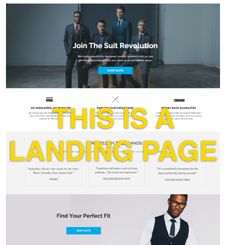 Create landing pages | 99designs
