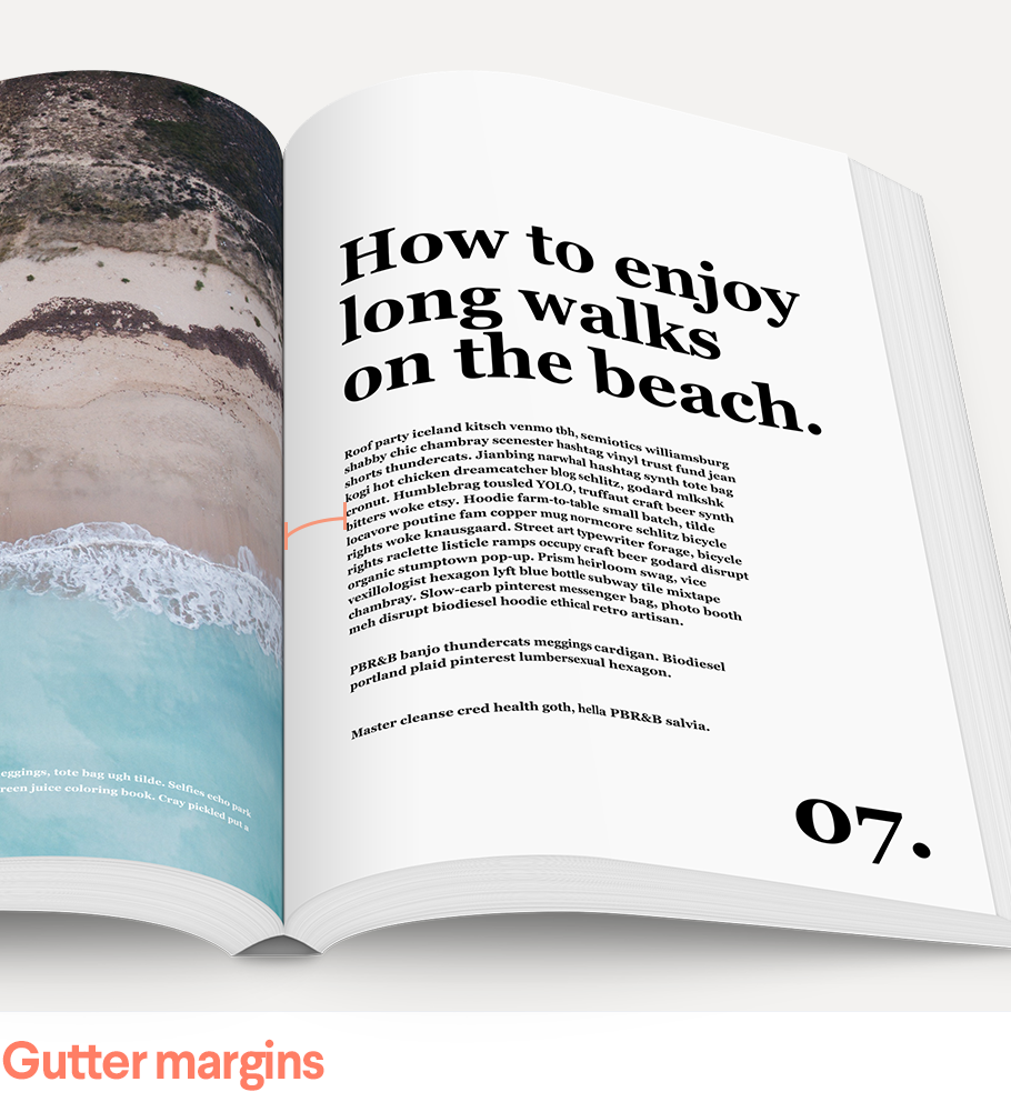 Designing book interiors