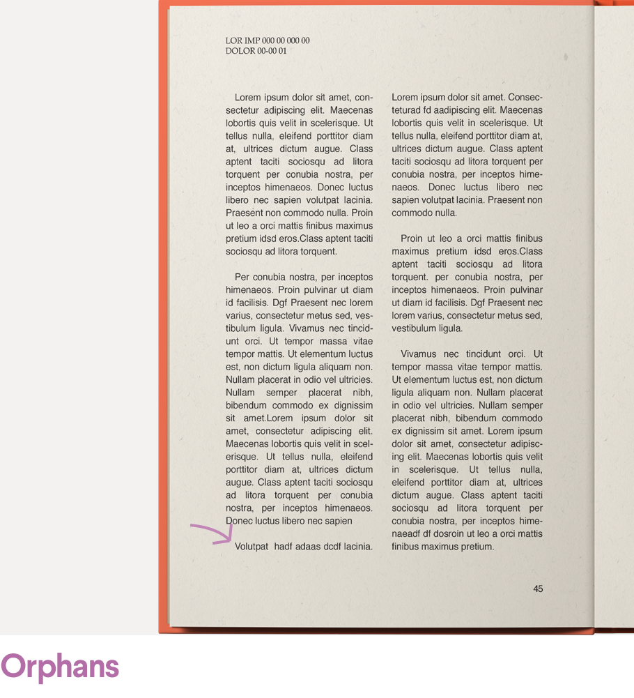 Designing book interiors