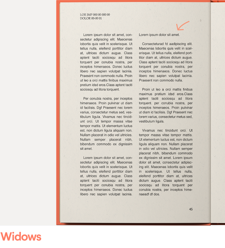 Designing book interiors